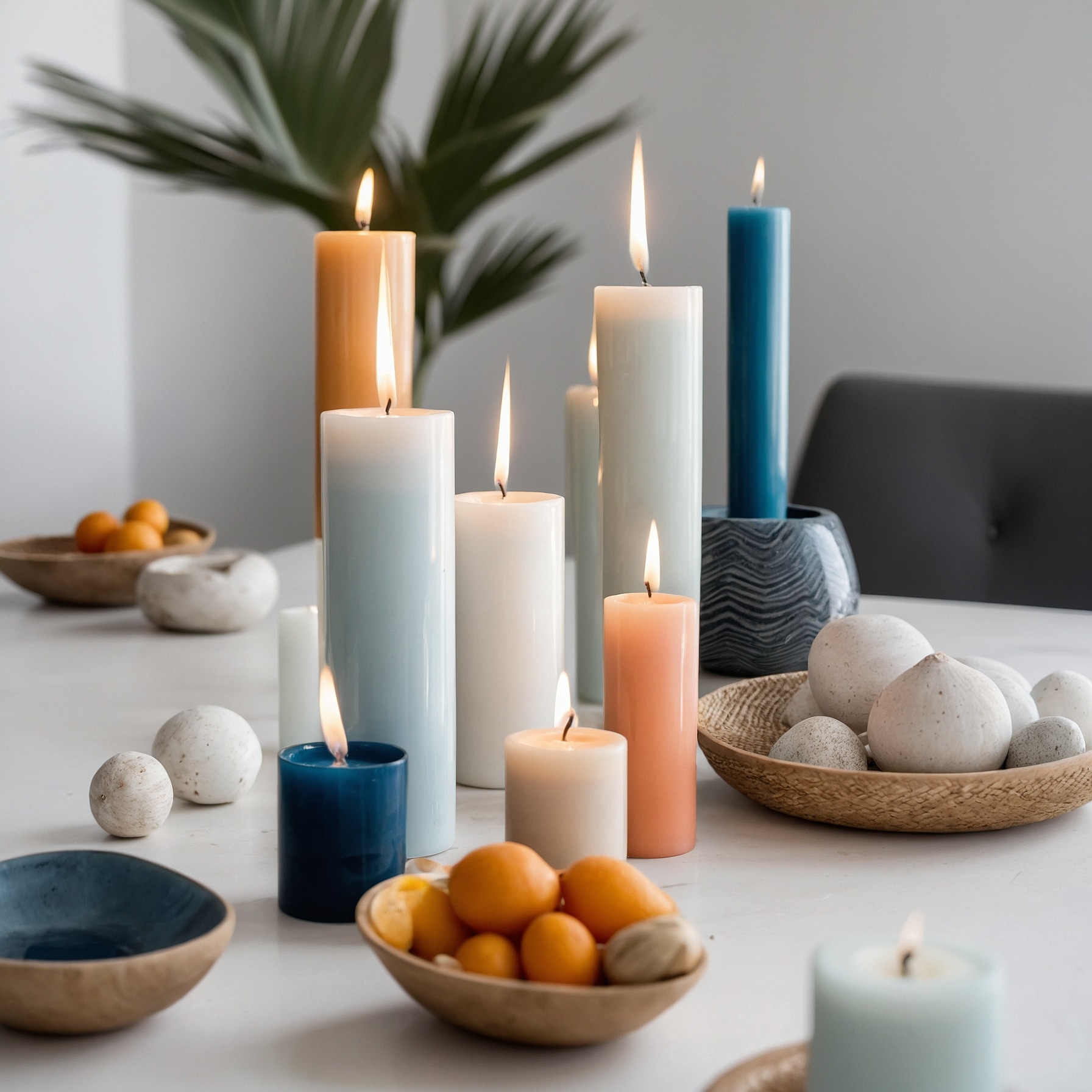 Velas artesanales en el diseño de interiores